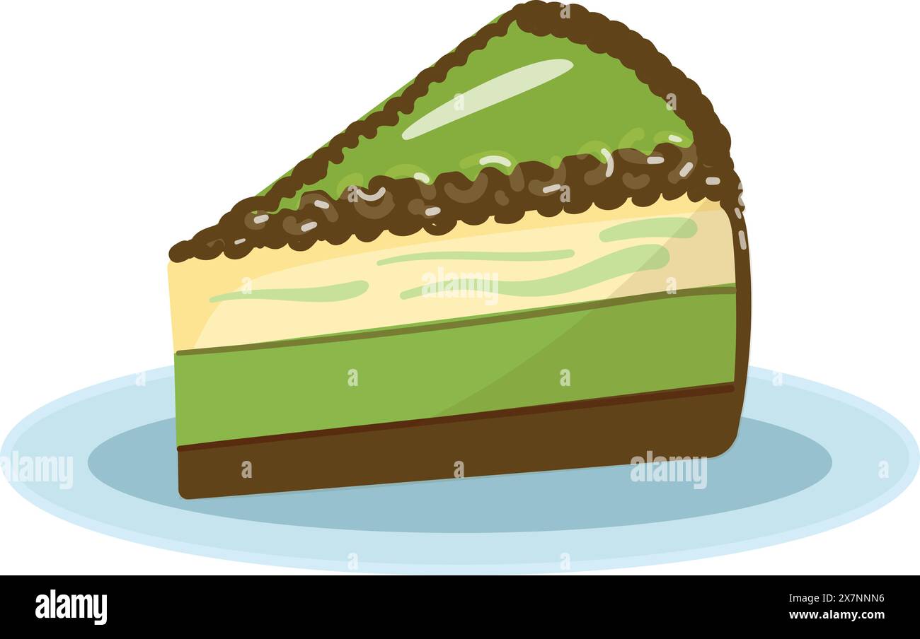 Cheesecake on plate food Stock Vector Images - Alamy