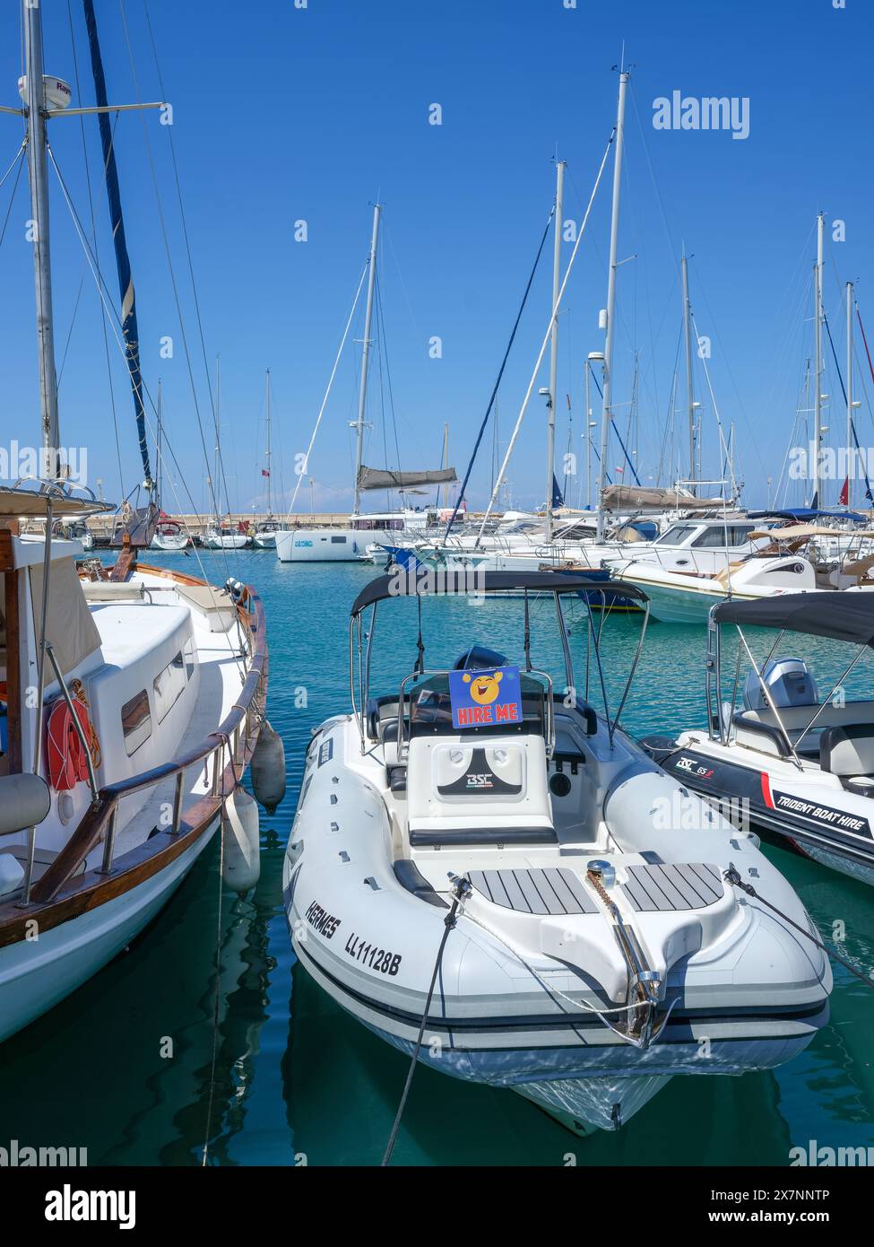May 2024, Boats in Latsi harbour, Cyprus Stock Photo - Alamy