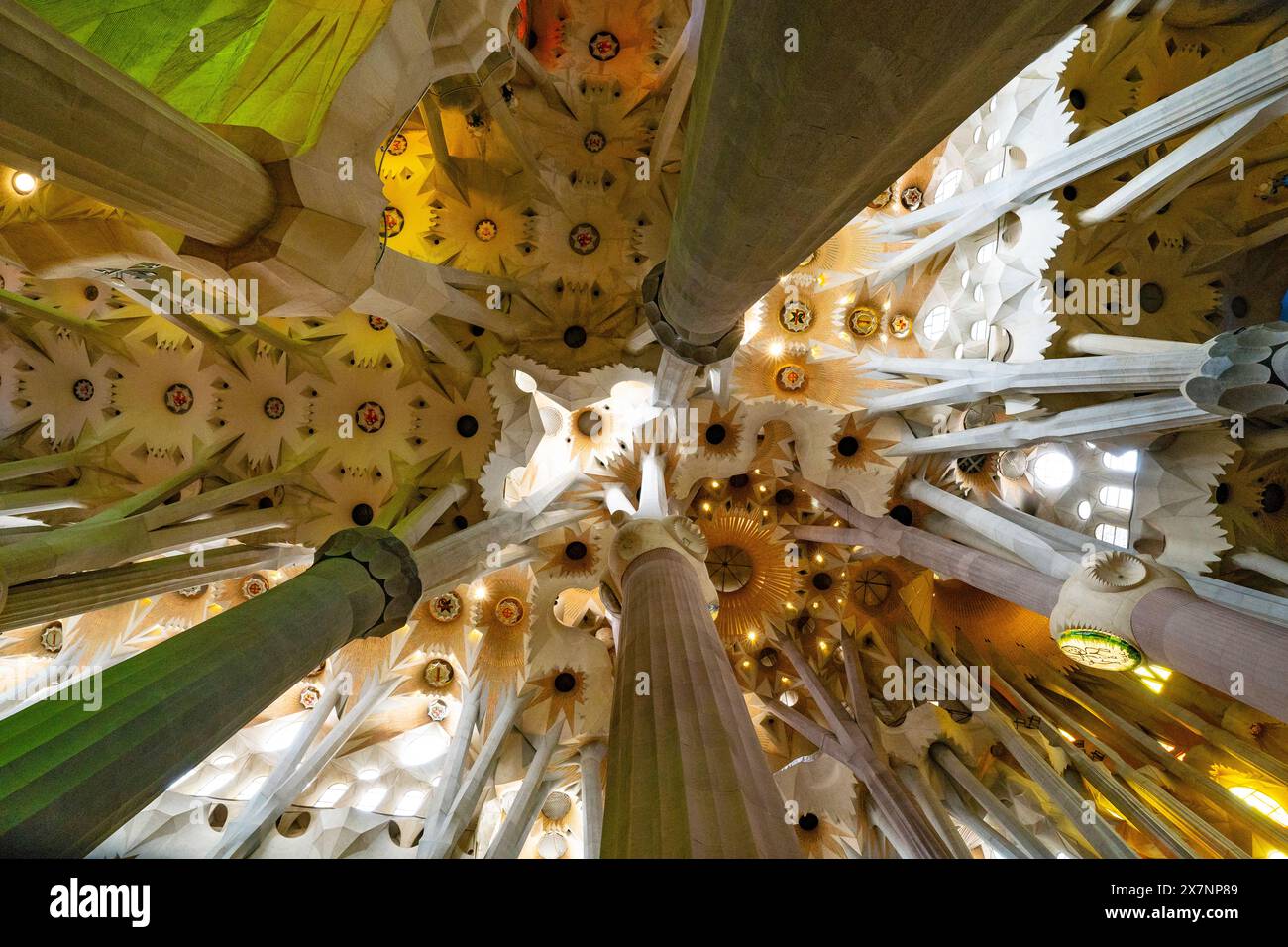 Sagrada Familia, a church, basilica, designed by Antonio Gaudi, in ...