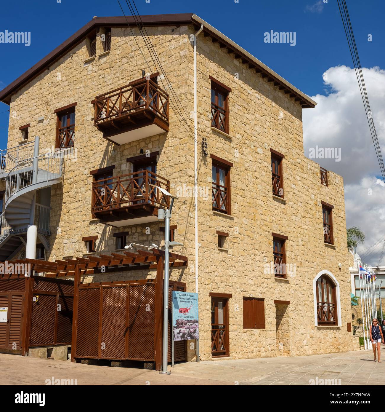 May 2024, Small modern residential apartment block in Latsi,, Cyprus ...