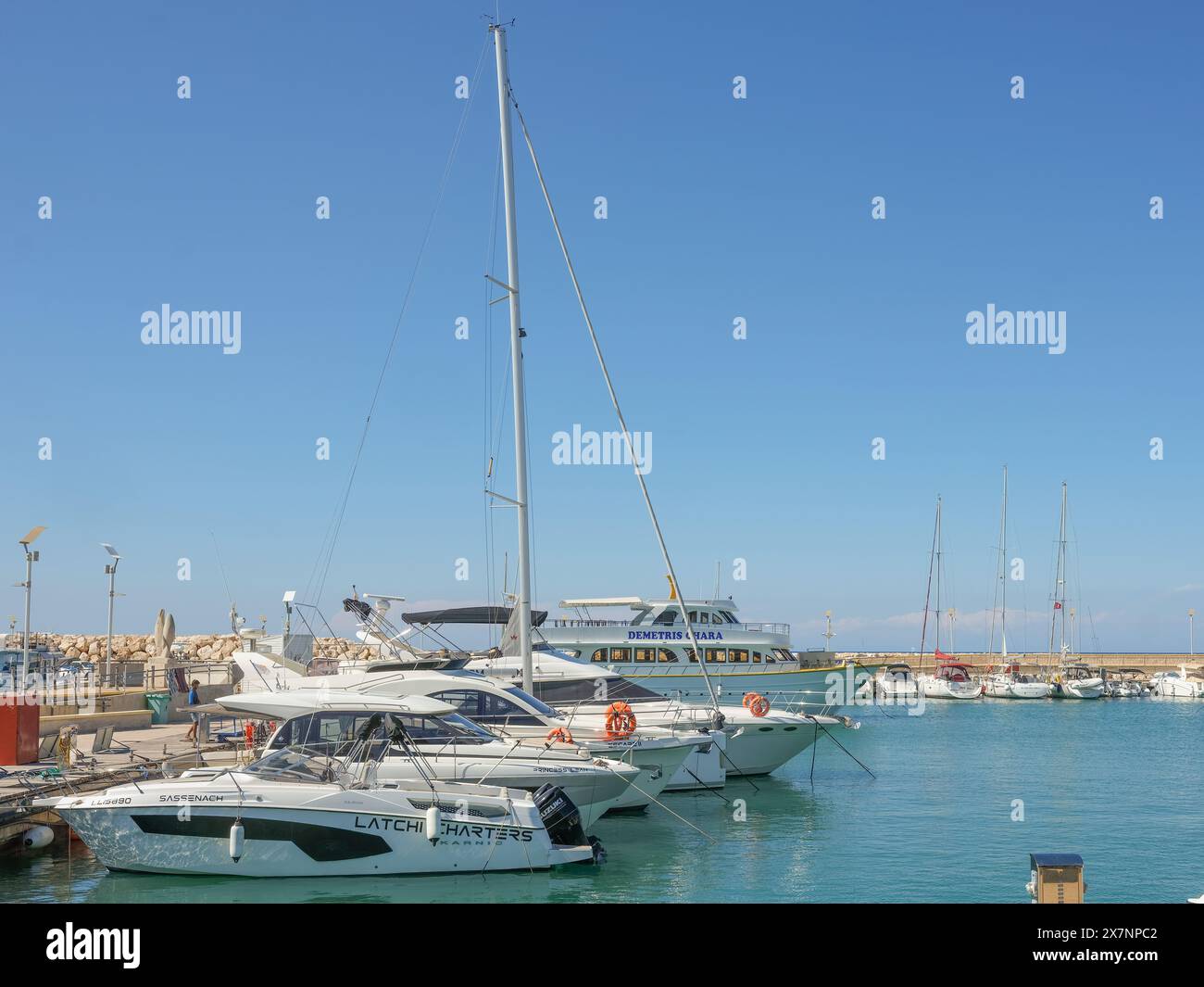 May 2024, Yachts in Latsi harbour, Cyprus Stock Photo - Alamy