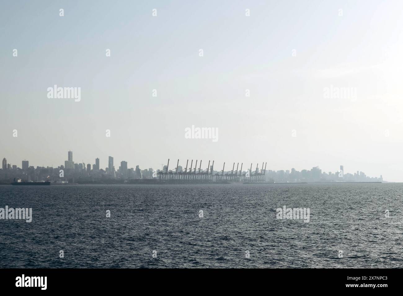 Skyline view of Beirut from the promenade near the sea Stock Photo - Alamy