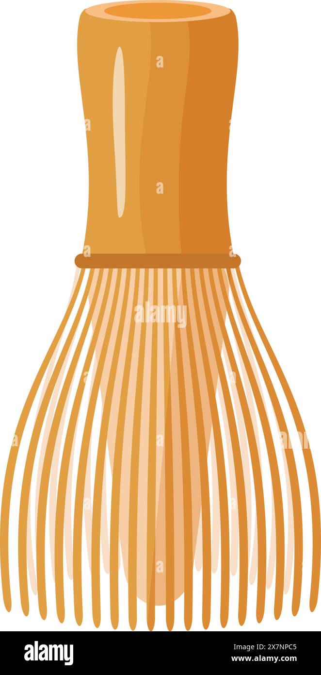 Wooden matcha whisk on white background Stock Vector Image & Art - Alamy