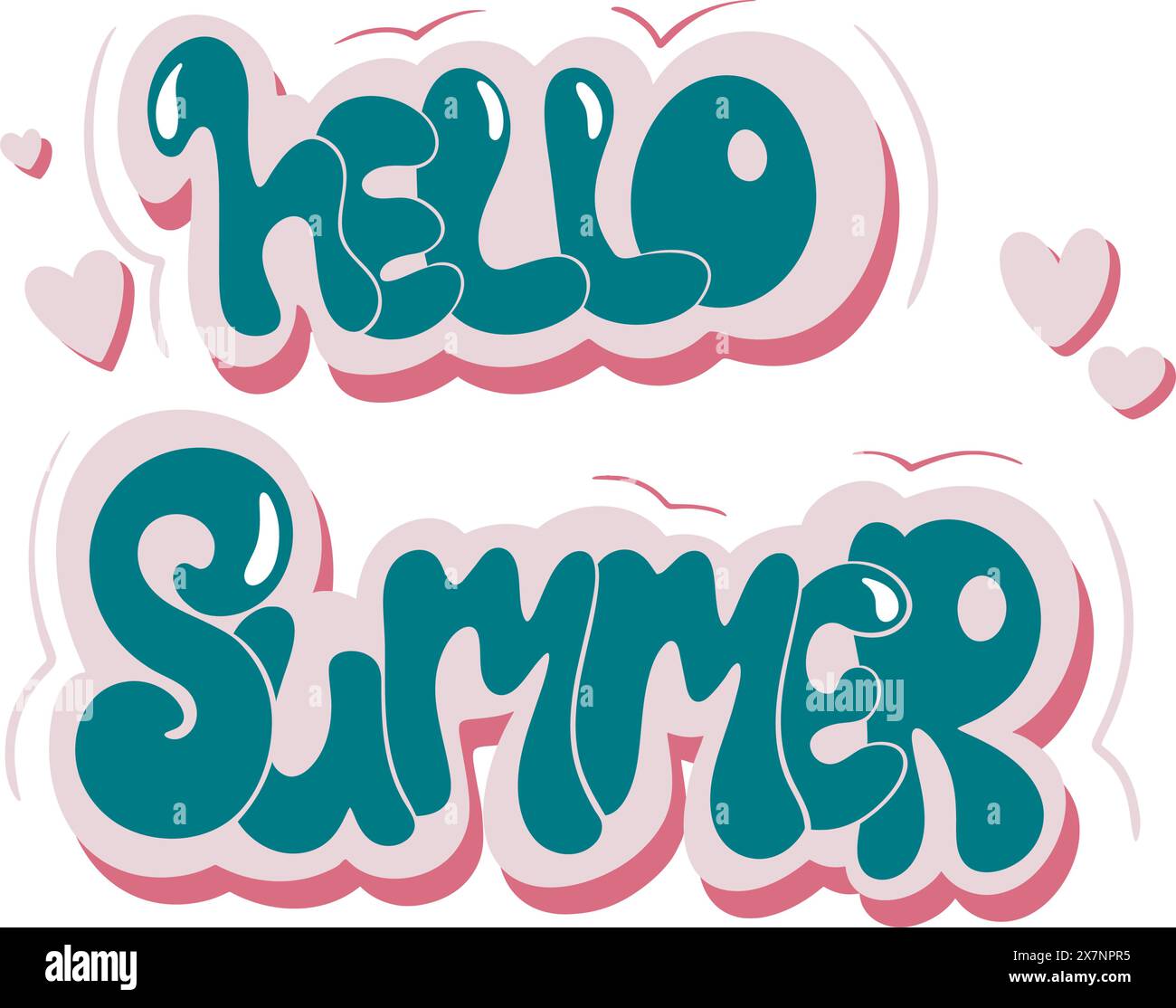 Hello summer clip art hi-res stock photography and images - Alamy