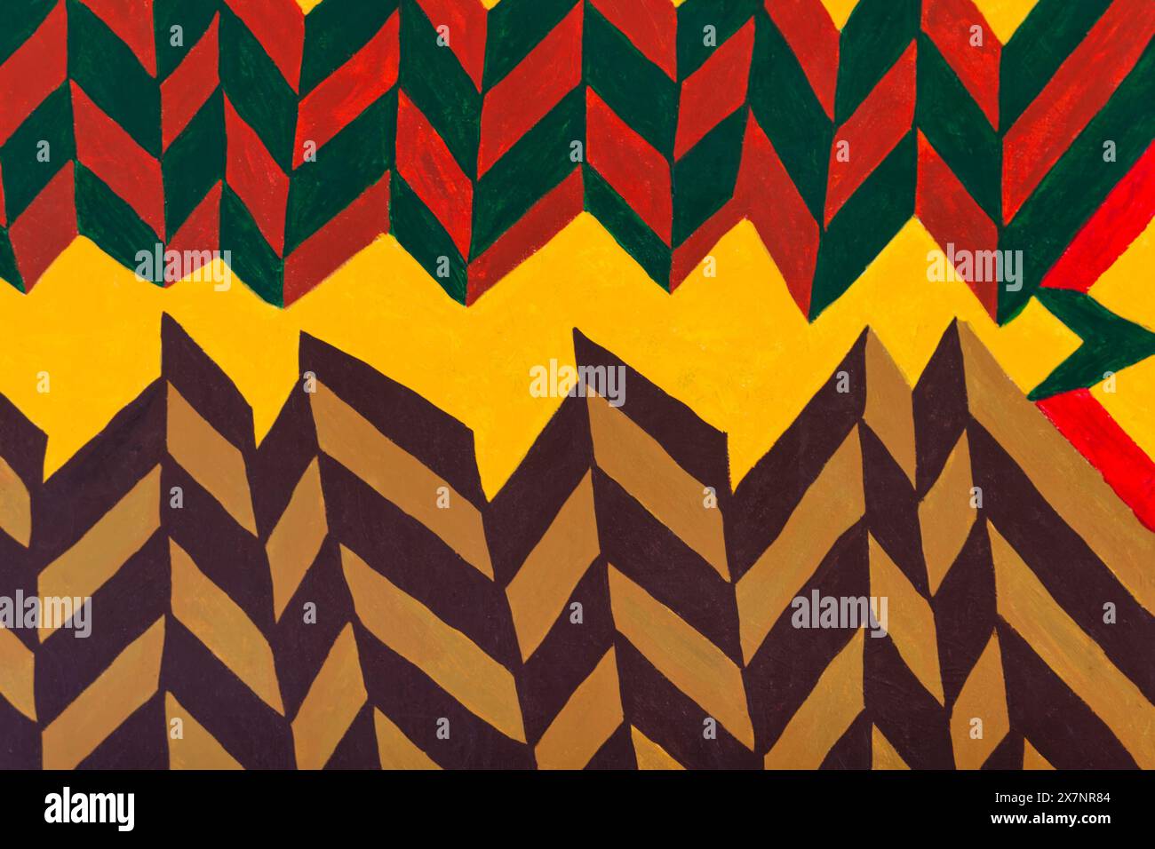 earthy geometric african pattern handmade on a wall backdrop ...