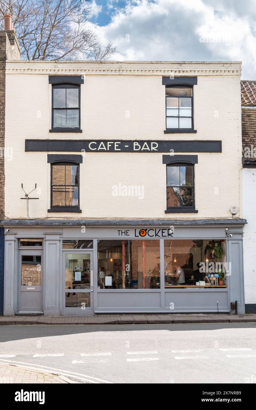 An exterior view of The Locker cafe and bar on King St, Cambridge ...