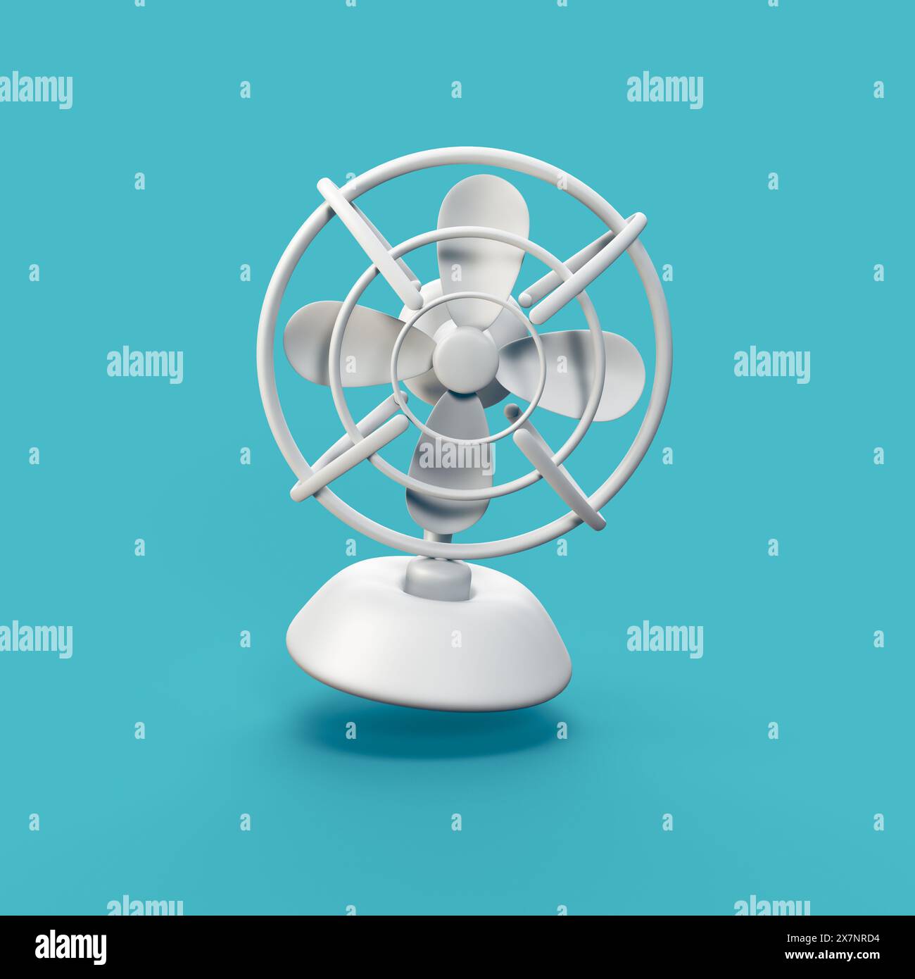 Stand Fan - stylized 3d CGI icon object, Not gen Ai Stock Photo - Alamy
