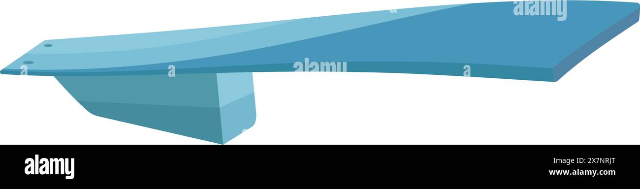 Modern blue diving board isolated on white Stock Vector Image & Art - Alamy