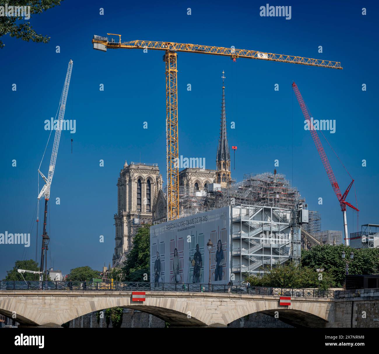 Paris, France - 05 20 2024: Notre Dame de Paris. Panoramic view of the ...