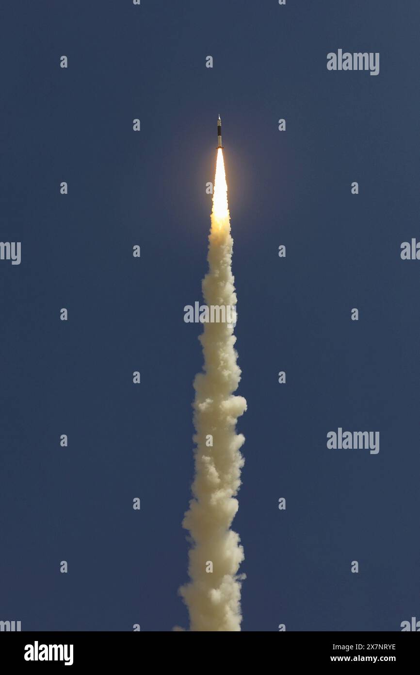 Jiuquan. 21st May, 2024. A Kuaizhou-11 Y4 carrier rocket carrying four ...