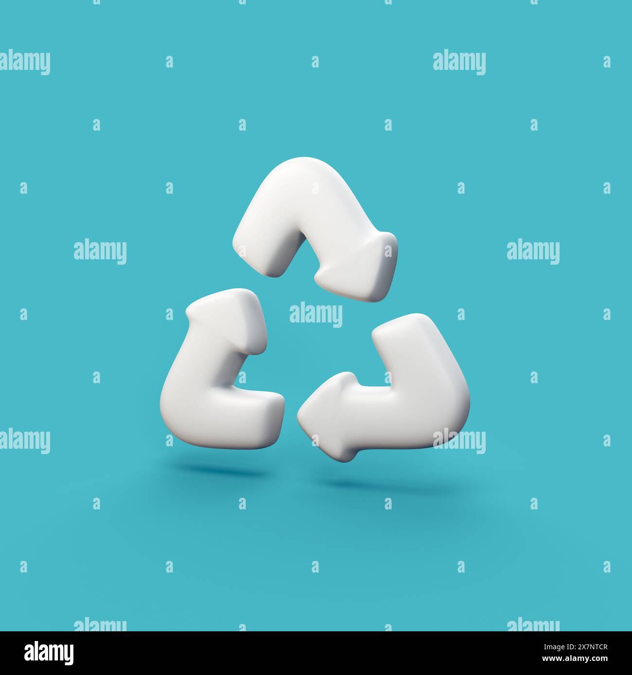 Recycle symbol - stylized 3d CGI icon object, Not gen Ai Stock Photo ...