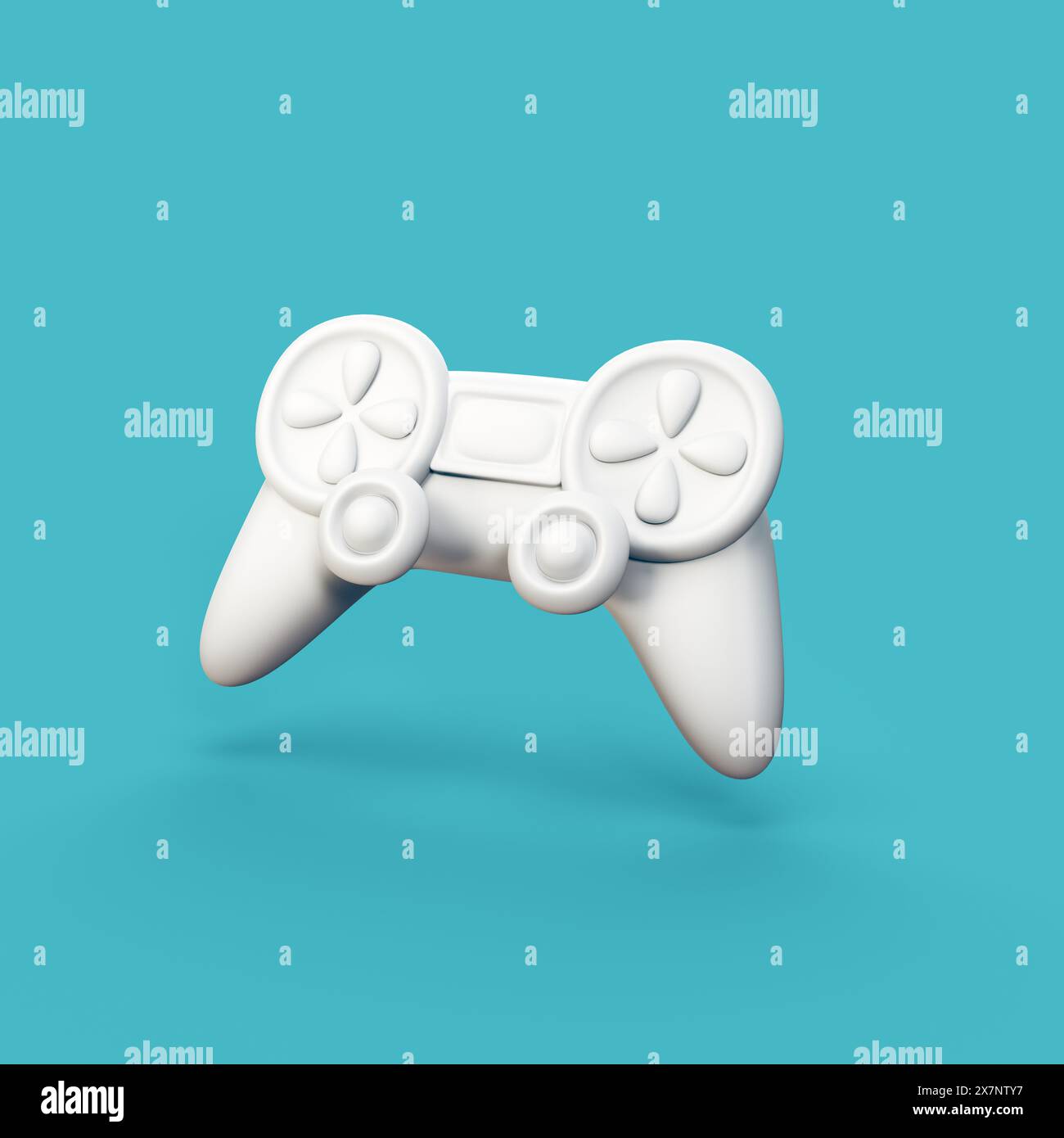 Console play gamepad - stylized 3d CGI icon object, Not gen Ai Stock ...