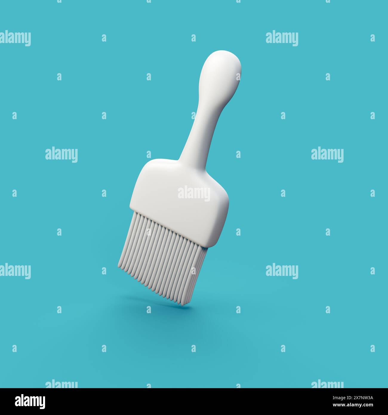 Paint brush - stylized 3d CGI icon object, Not gen Ai Stock Photo - Alamy