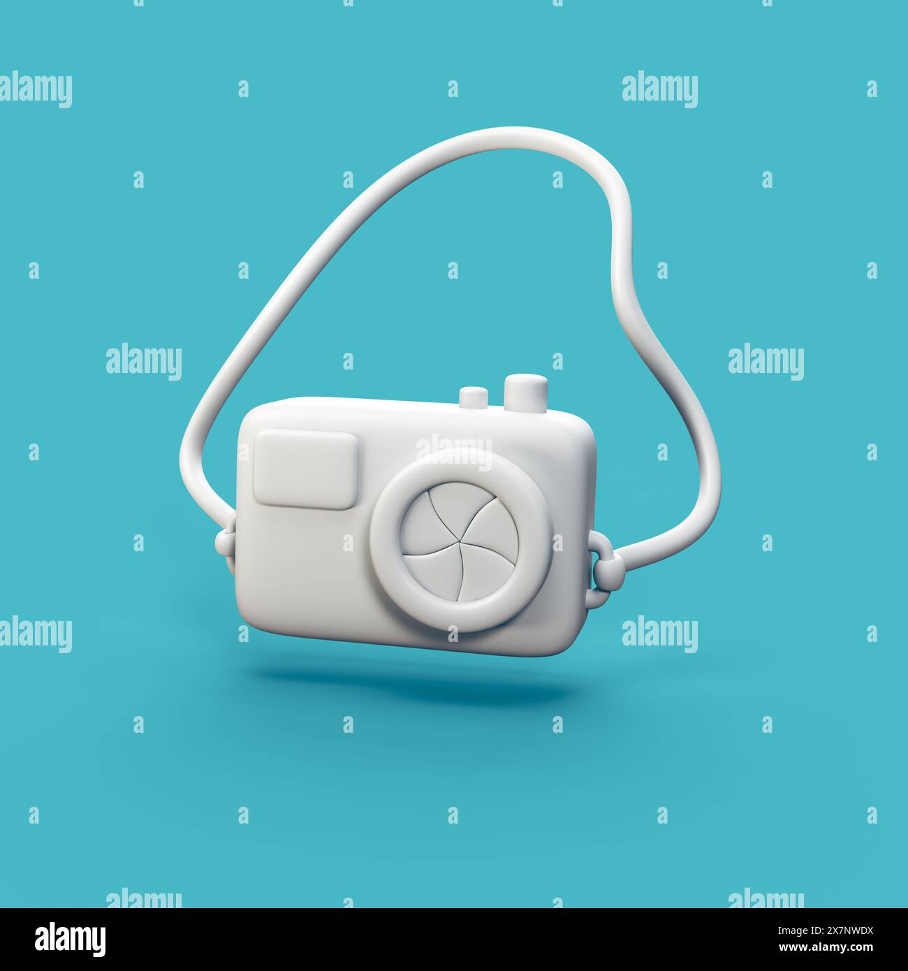 Camera - stylized 3d CGI icon object, Not gen Ai Stock Photo - Alamy