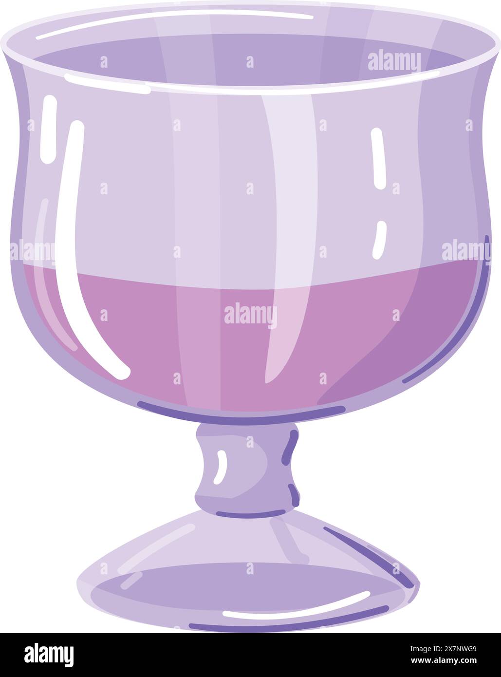 Cartoon purple glass with colorful content Stock Vector Image & Art - Alamy
