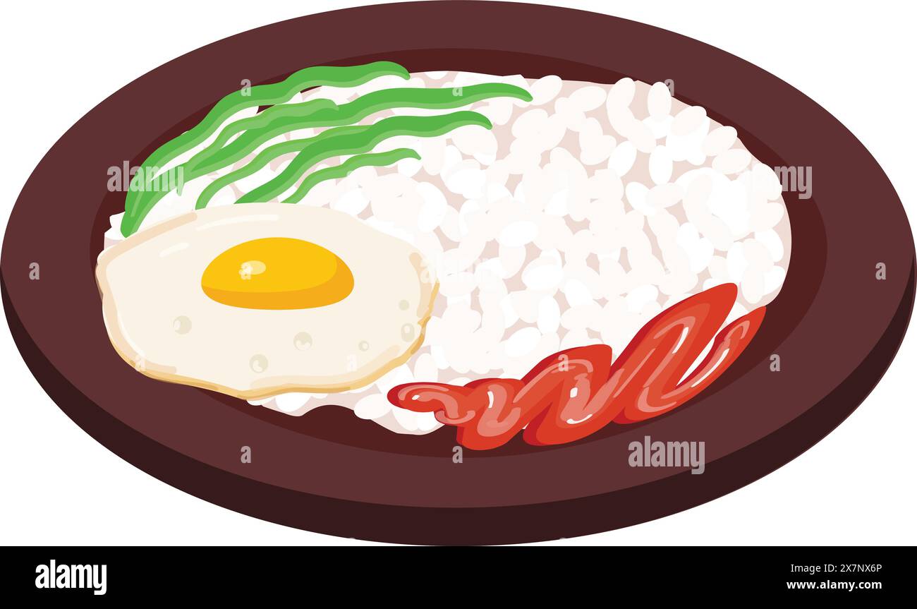 High protein healthy breakfast Stock Vector Images - Alamy