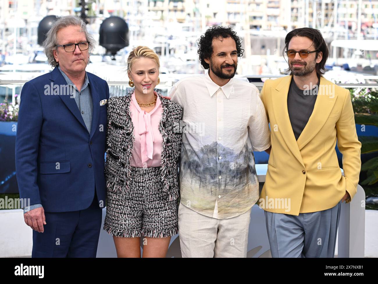 Cannes, France. May 21st, 2024. Martin Donovan and Maria Bakalova and ...
