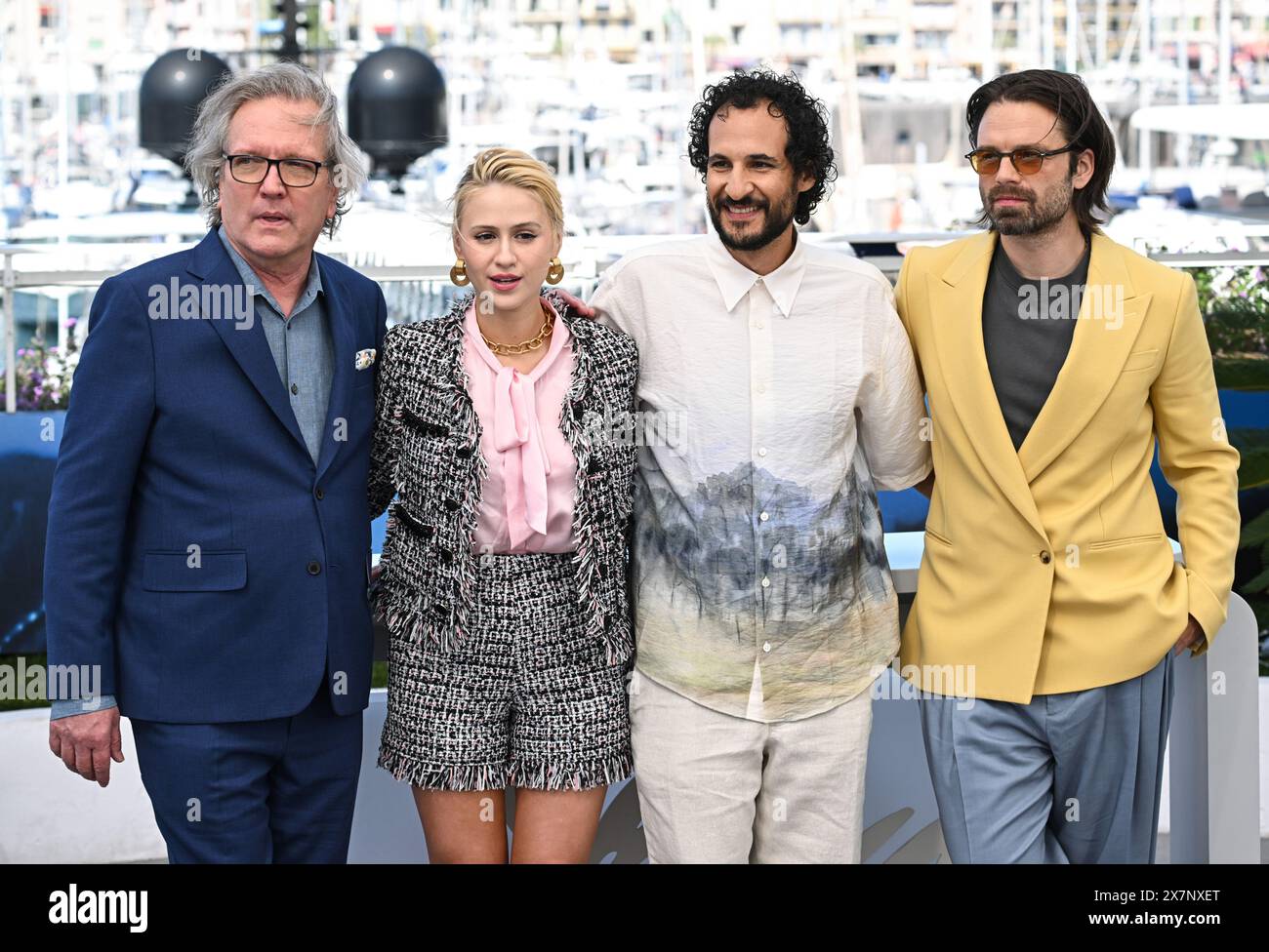 Cannes, France. May 21st, 2024. Martin Donovan, Maria Bakalova, Ali ...