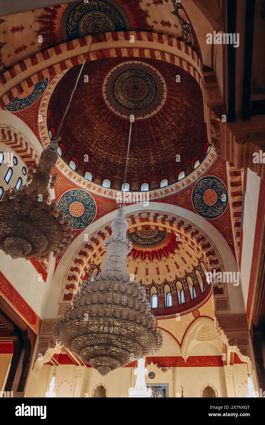 Inside the Mohammad Al-Amin Mosque, a Sunni Muslim mosque located in ...