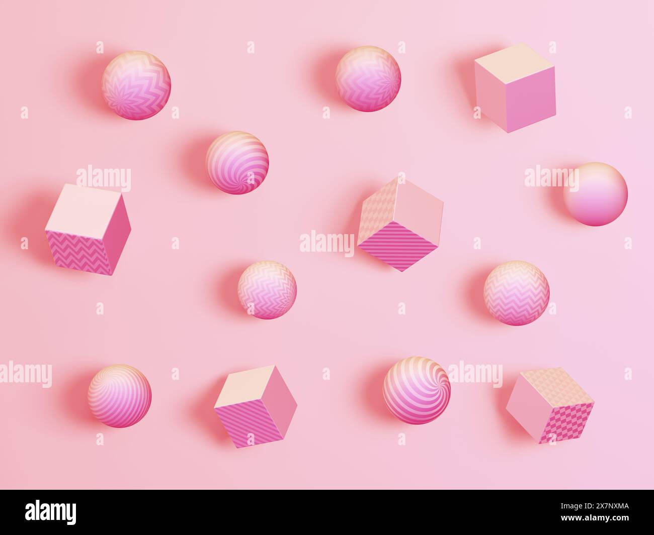 Striped objects modern design 3d , Not gen Ai Stock Photo - Alamy