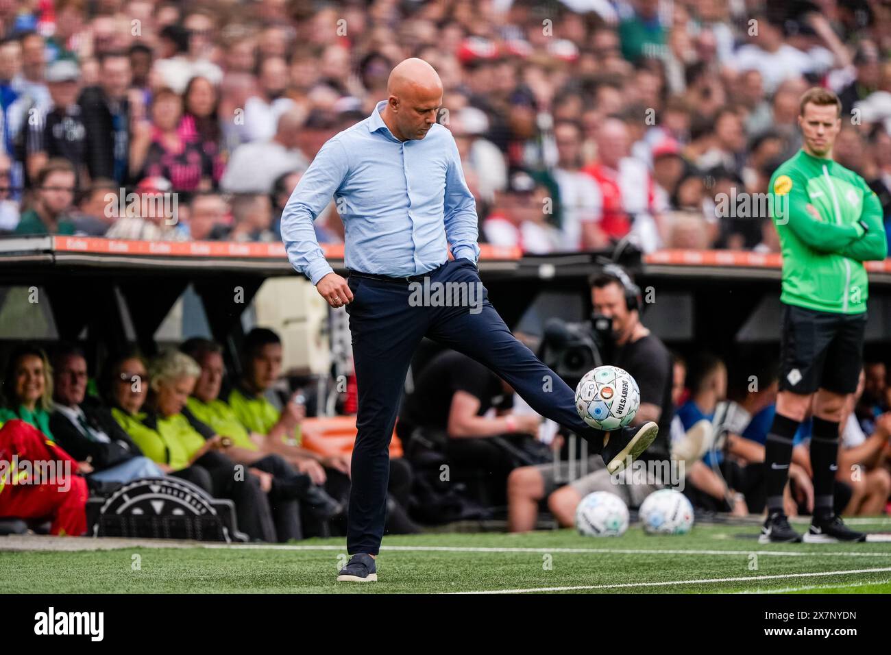 Rotterdam - Feyenoord coach Arne Slot during the Eredivisie match ...