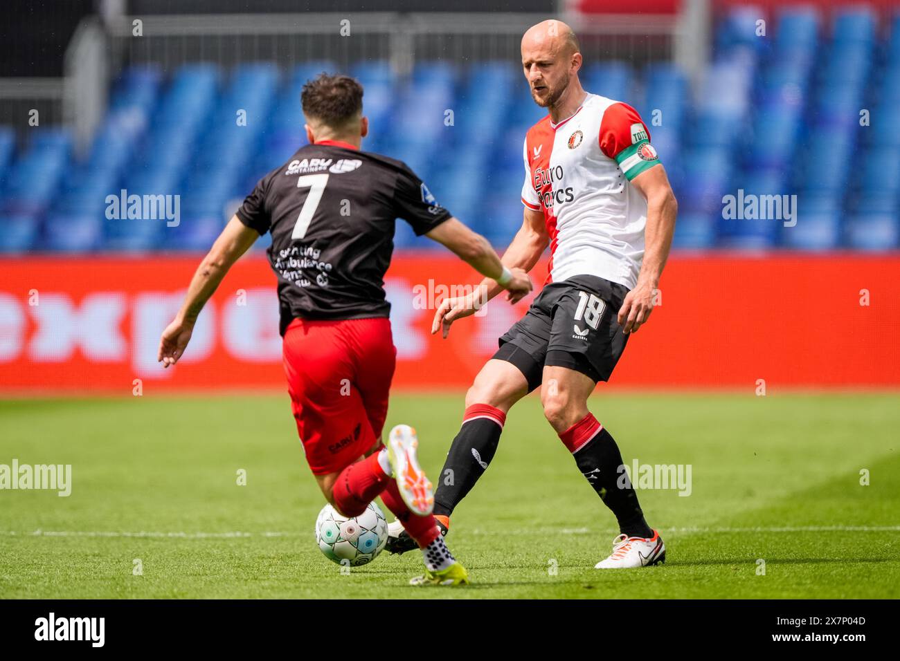 Rotterdam, The Netherlands. 19th May, 2024. Rotterdam - Lazaros Lamprou of Excelsior, Gernot ...