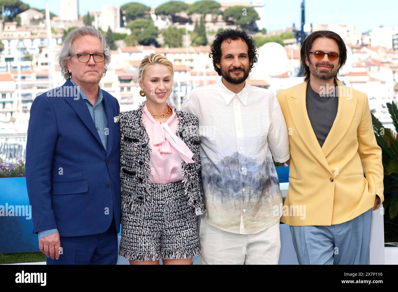 Martin Donovan, Maria Bakalova, Ali Abbasi und Sebastian Stan beim ...