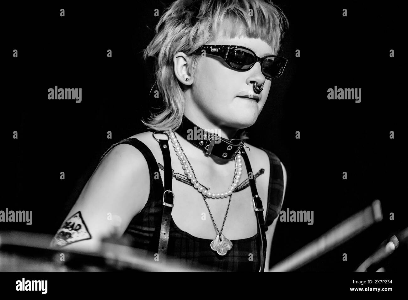 The Red Stains performing in The Parish, Wrexham UK Stock Photo - Alamy