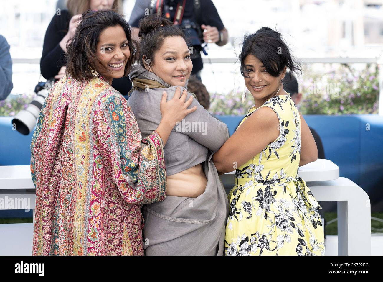 Cannes, France. 21st May, 2024. Shahana Goswami, Sandhya Suri and ...