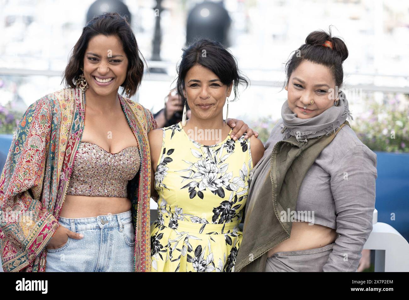 Cannes, France. 21st May, 2024. Shahana Goswami, Sandhya Suri and ...