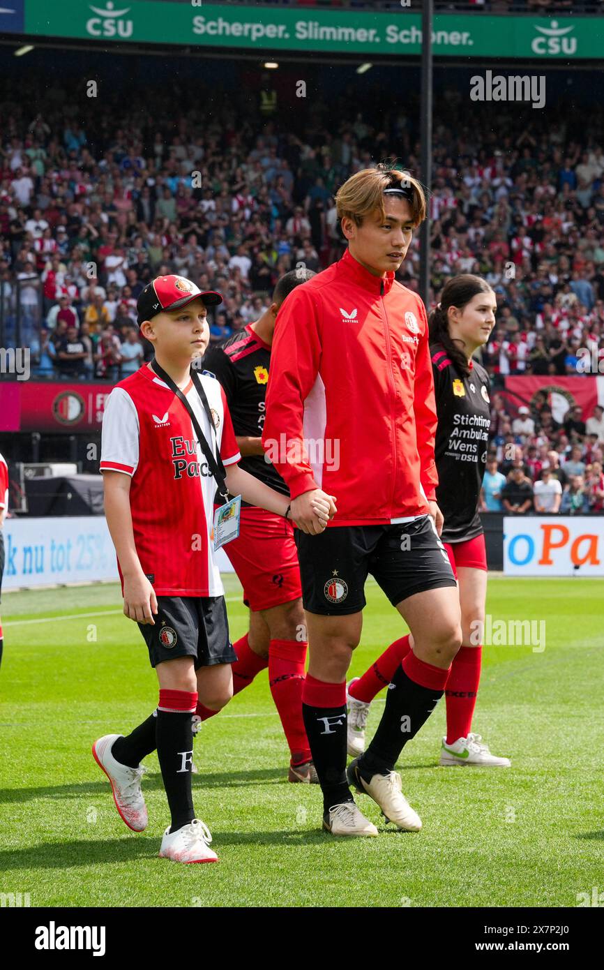 Rotterdam - Ayase Ueda of Feyenoord during the Eredivisie match between ...