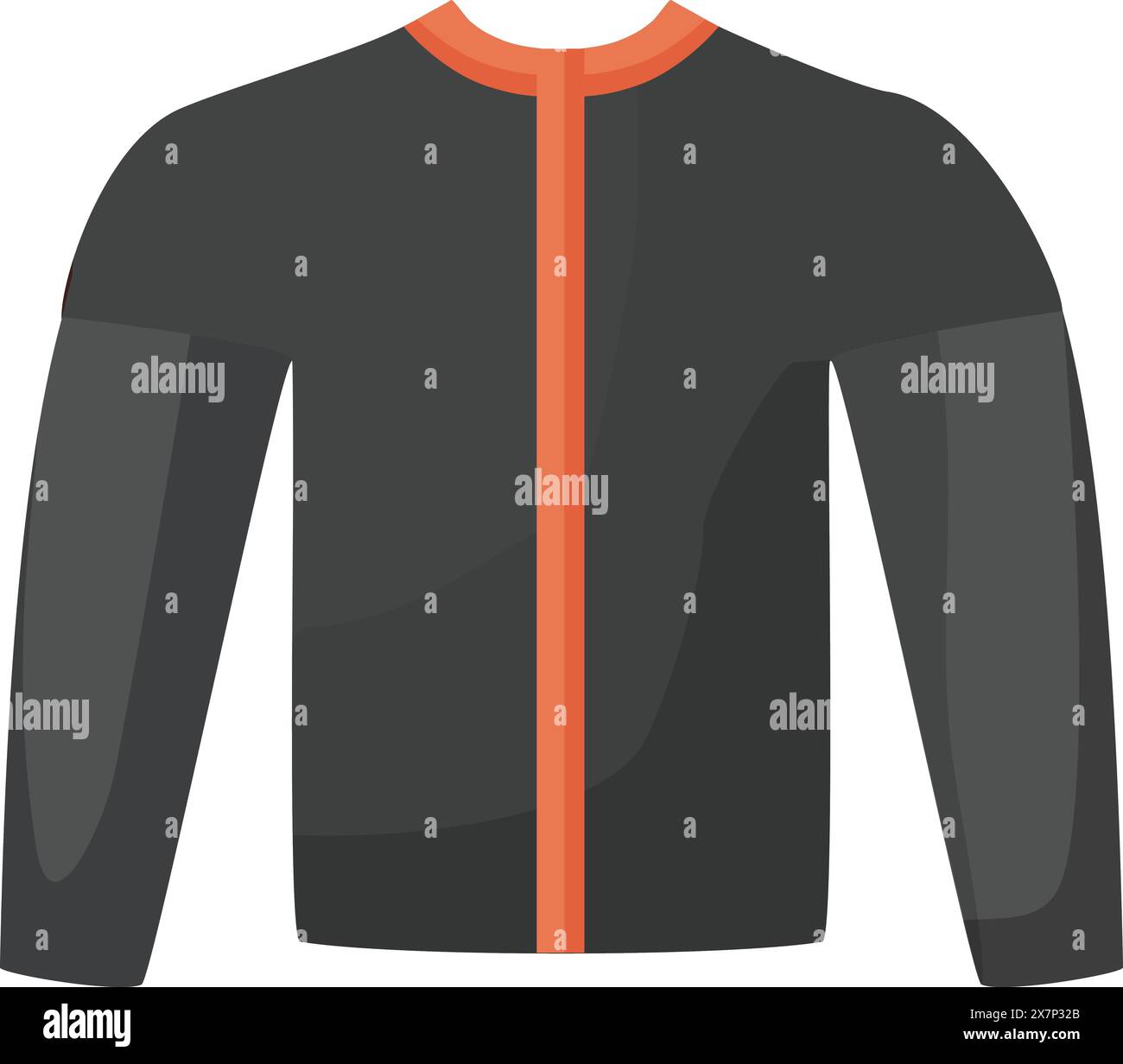 Sporty jacket flat design illustration Stock Vector Image & Art - Alamy