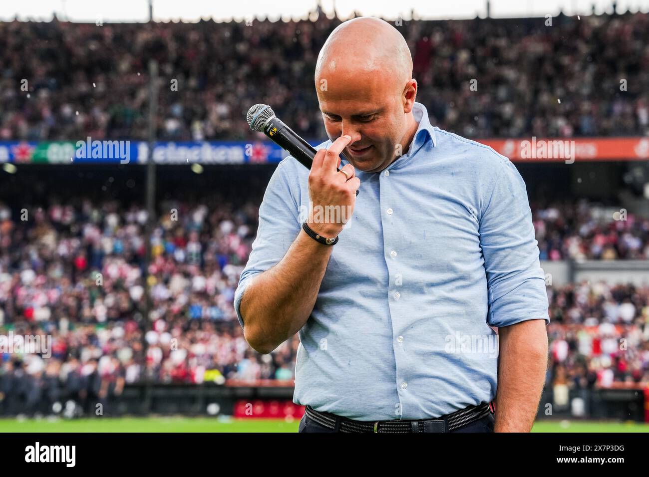 Rotterdam - Feyenoord coach Arne Slot during the Eredivisie match ...