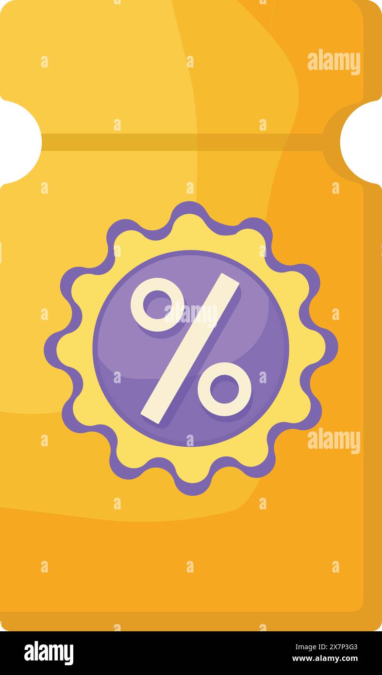 Discount coupon icon with percentage sign Stock Vector Image & Art - Alamy