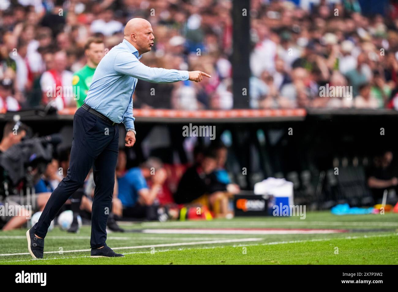 Rotterdam - Feyenoord coach Arne Slot during the Eredivisie match ...