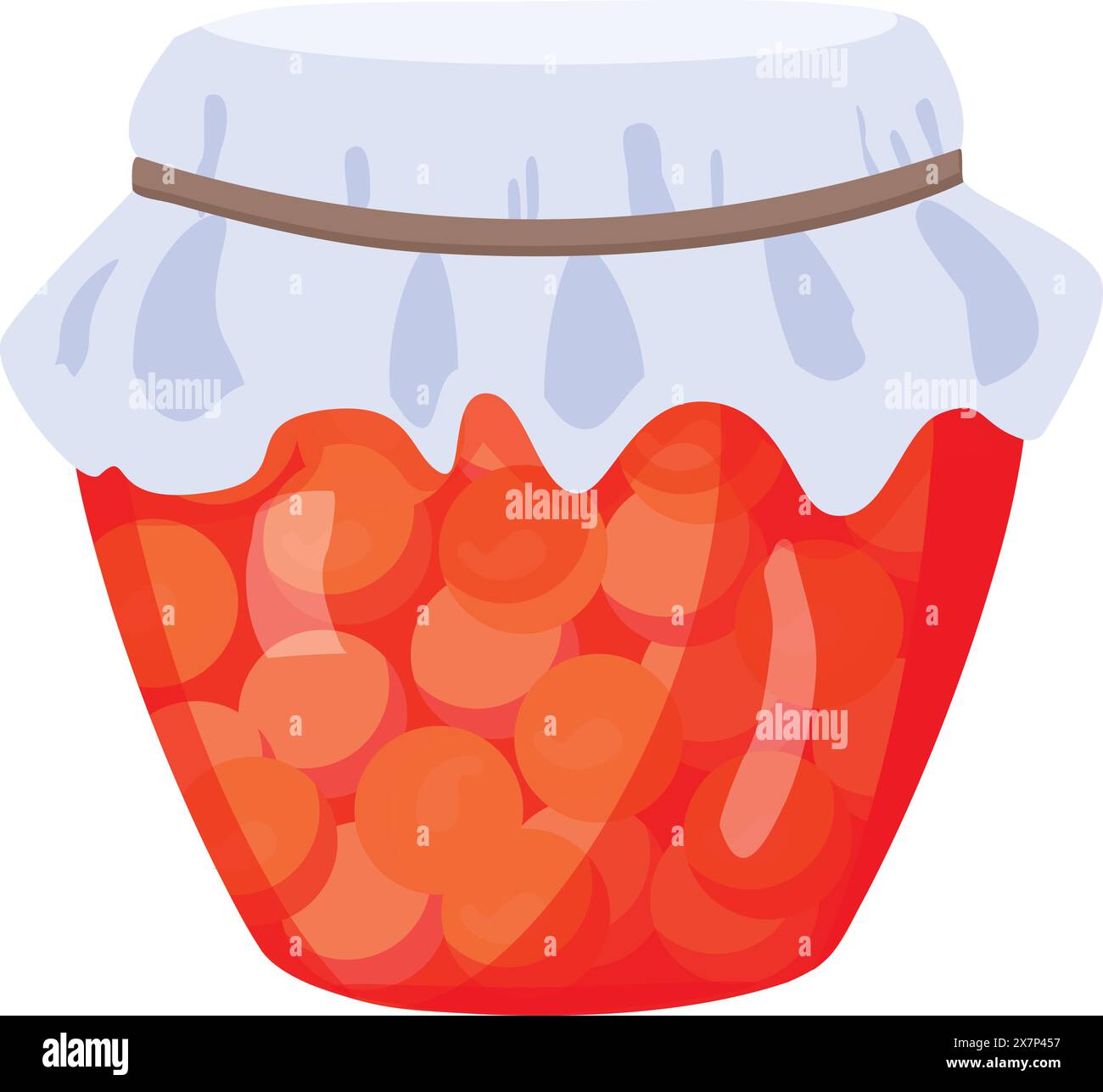 Cartoon illustration of a jar of red jam Stock Vector Image & Art - Alamy