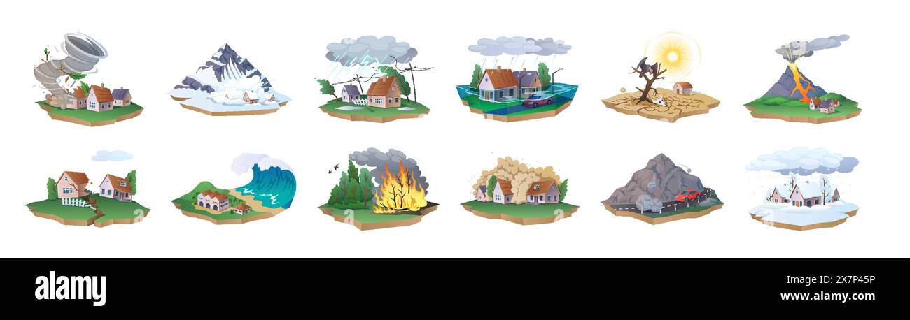 Hurricane scene Cut Out Stock Images & Pictures - Alamy