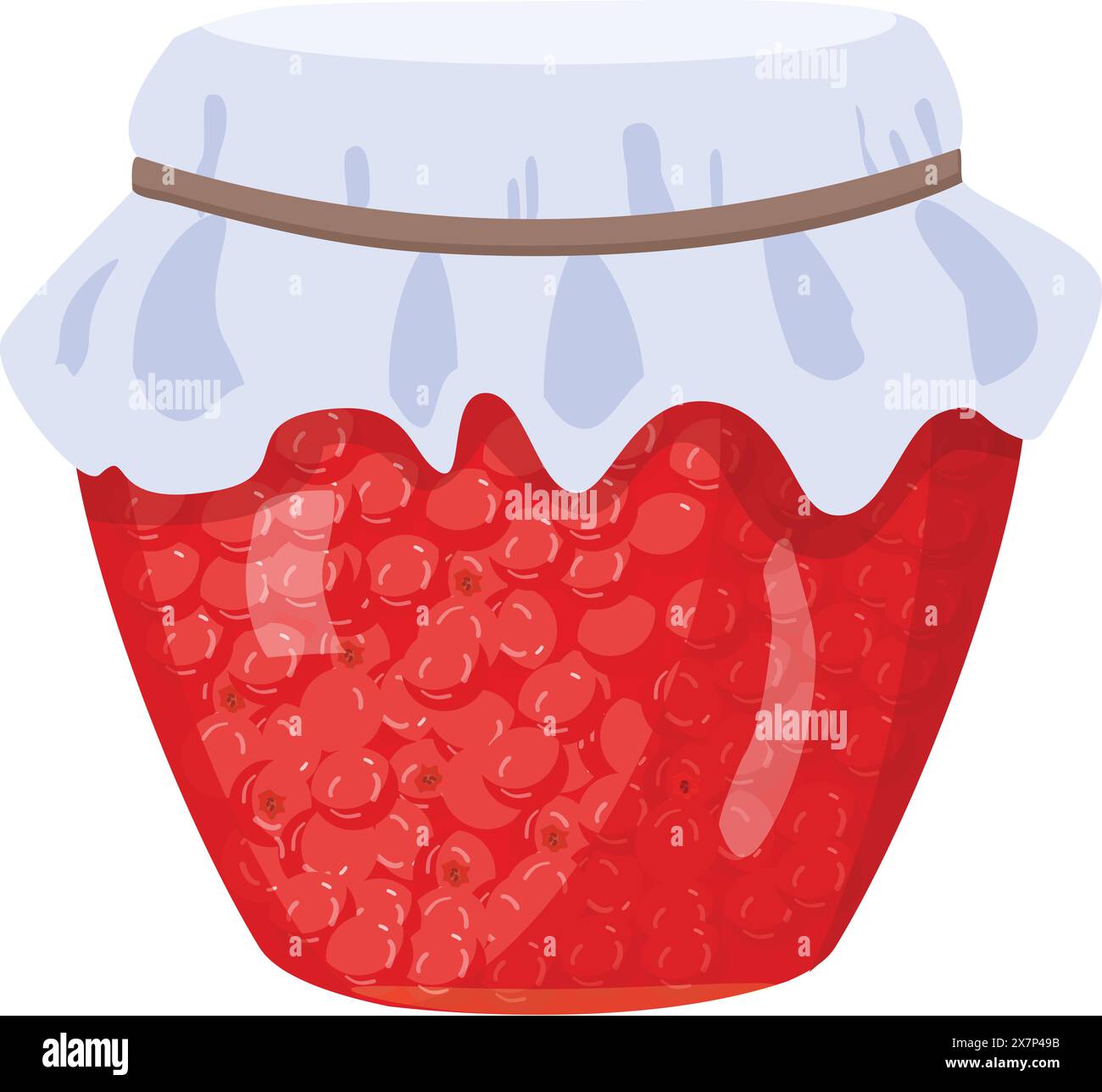 Cartoon raspberry jam jar illustration Stock Vector Image & Art - Alamy