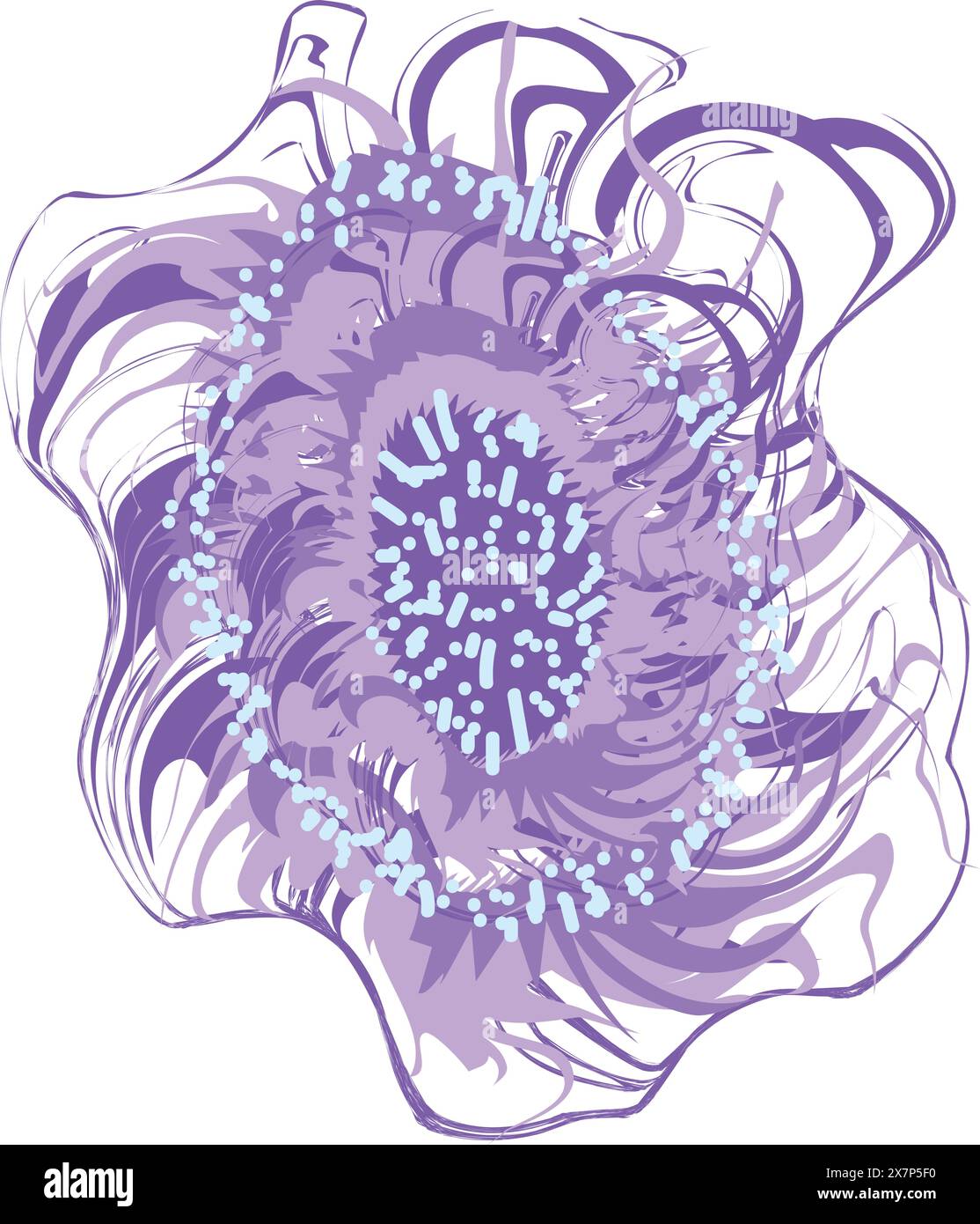 Floral fantasy vibrant petal Stock Vector Images - Alamy