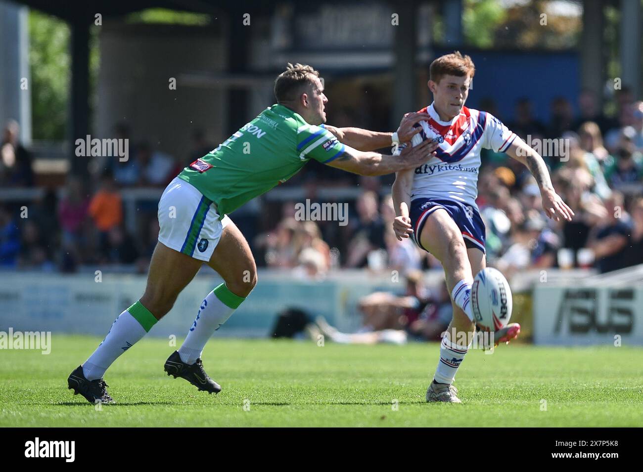 Wakefield, England - 19th May 2024 - Wakefield Trinity's Myles Lawford ...