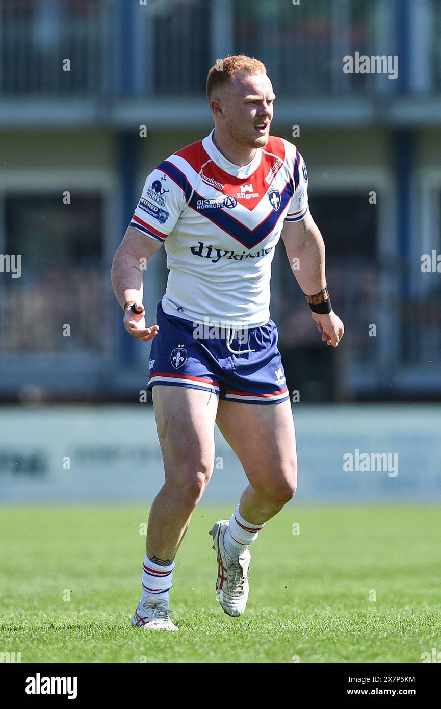 Wakefield, England - 19th May 2024 - Wakefield Trinity's Toby Boothroyd. Rugby League Betfred ...