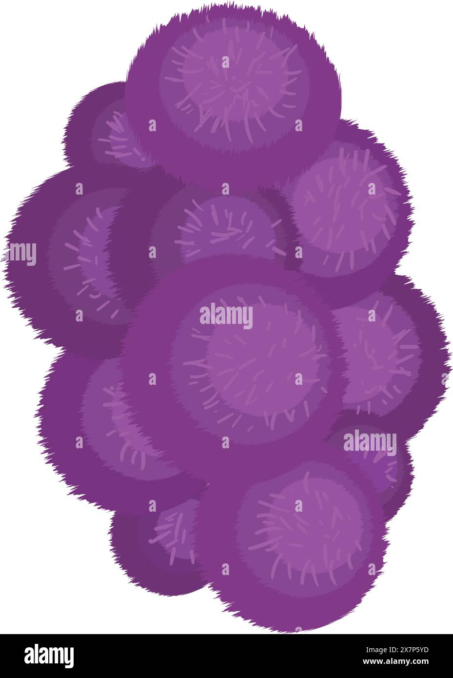 Abstract purple spherical cluster illustration Stock Vector Image & Art ...