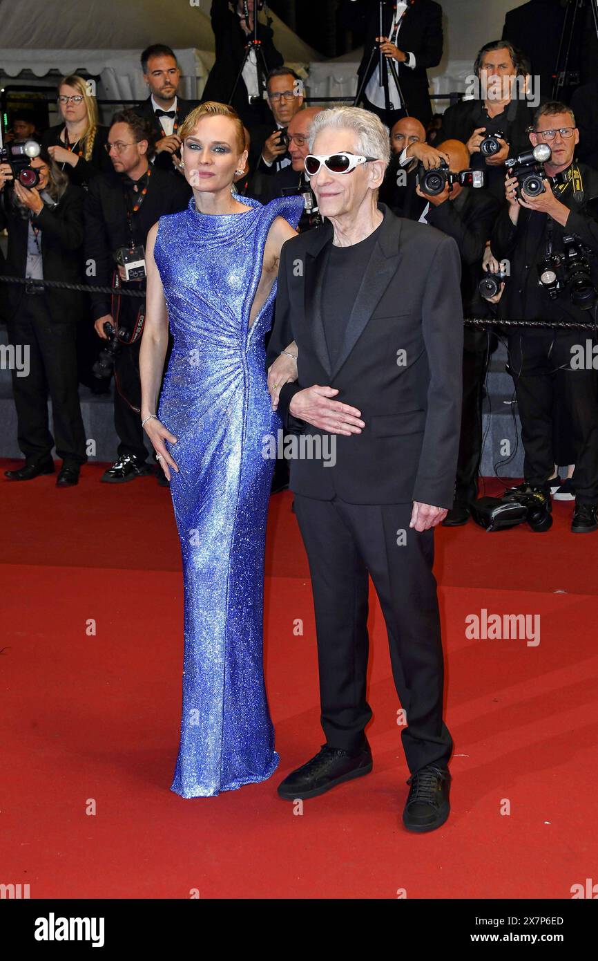 Diane Kruger und David Cronenberg bei der The Shrouds Film Premiere am 20.05.2024 im Rahmen vom ...