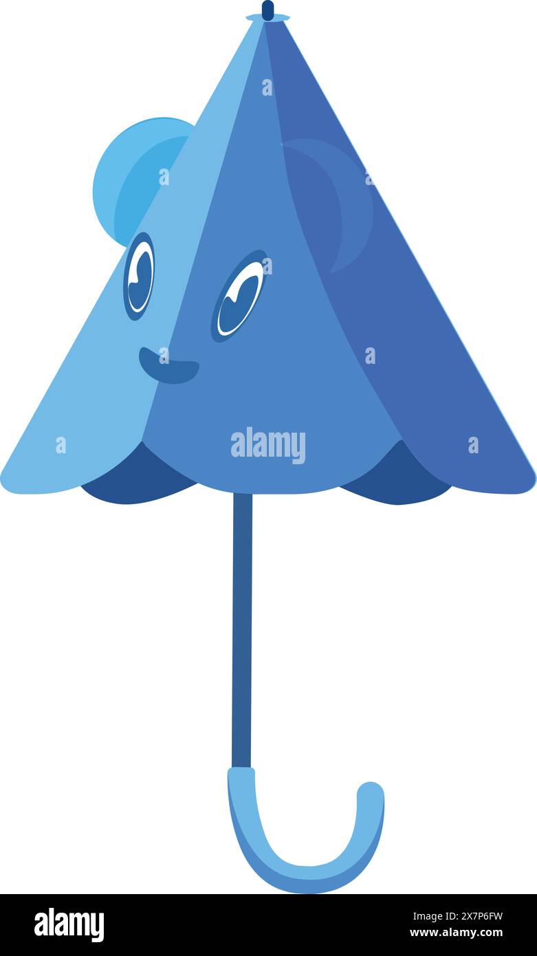 Cartoon umbrella character with smiling face Stock Vector Image & Art ...