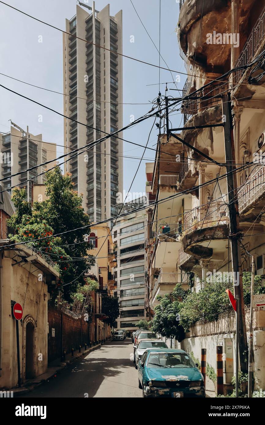 Old authentic streets and buildings in Beirut Stock Photo - Alamy