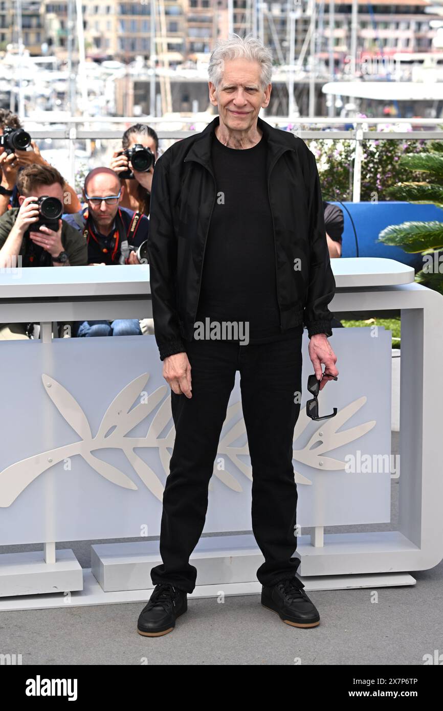 Director David Cronenberg attends The Shrouds (Les Linceuls) photocall ...