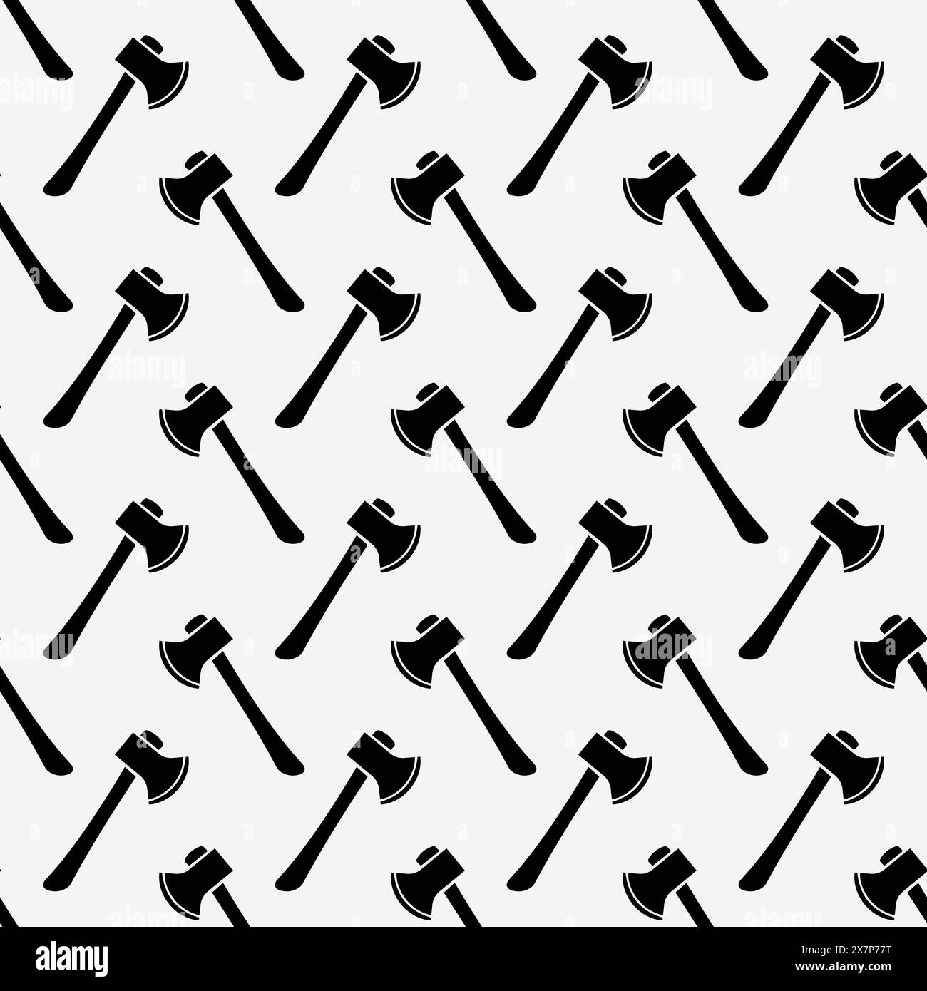 Woodworking seamless pattern with axes. Vector illustration on white ...