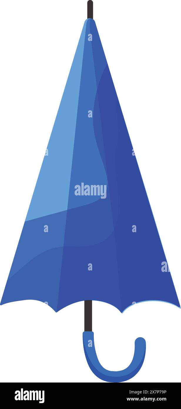 Blue umbrella in clean Stock Vector Images - Alamy