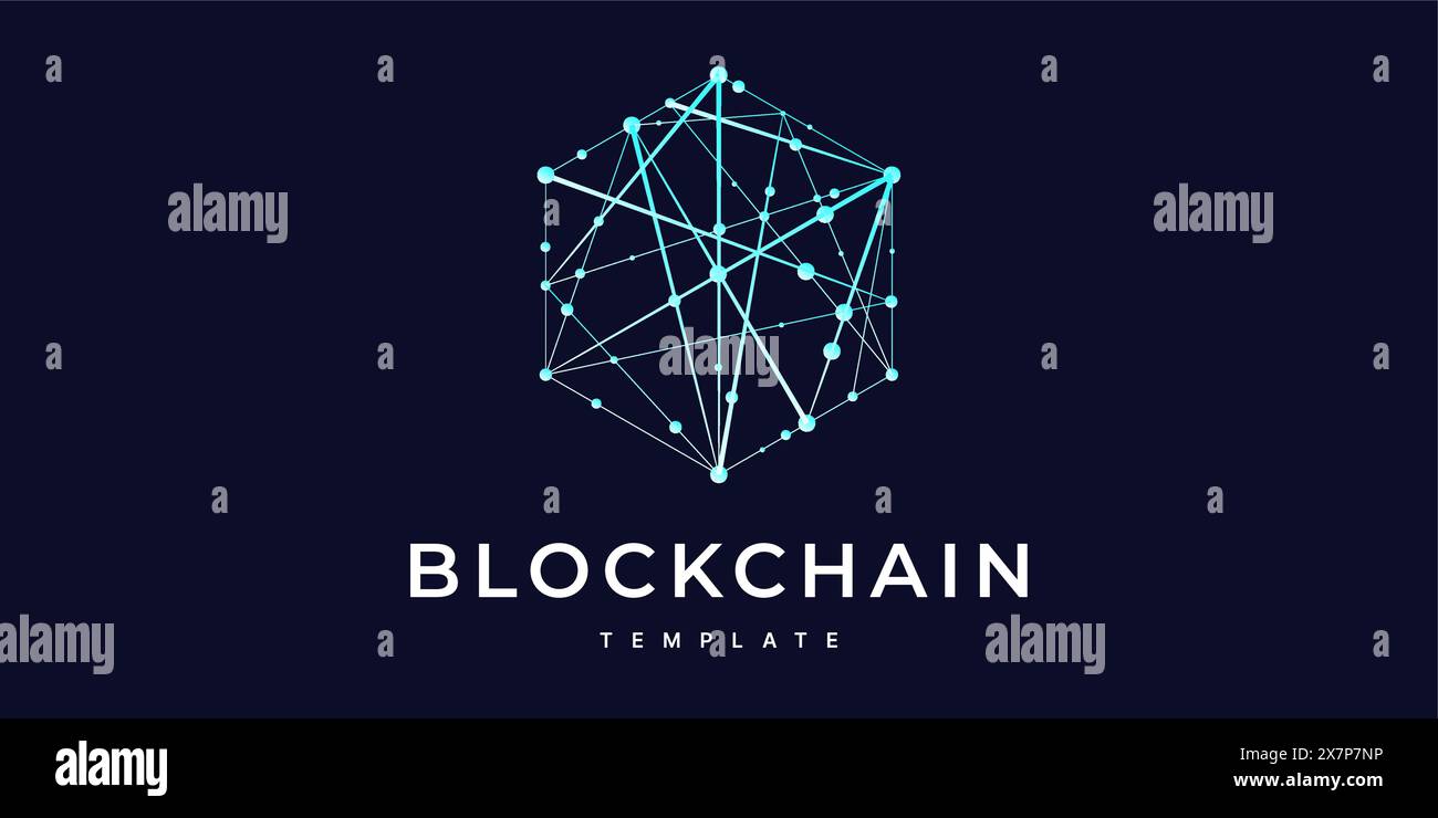 Sign, logo Blockchain transaction Stock Vector Image & Art - Alamy