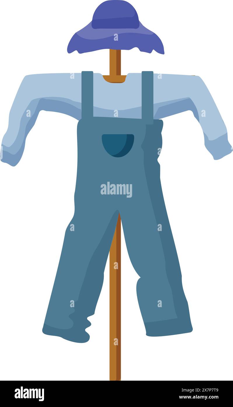 Scarecrow icon in flat design style Stock Vector Image & Art - Alamy